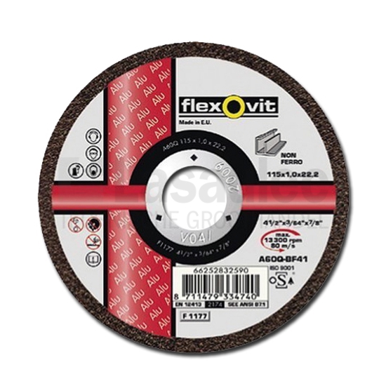 Flexovit A60Q-BF41 Doorslijpschijf - lasaulec.nl - Technische groothandel