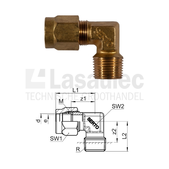 Serto 42421 Knie-koppeling - lasaulec.nl - Technische groothandel