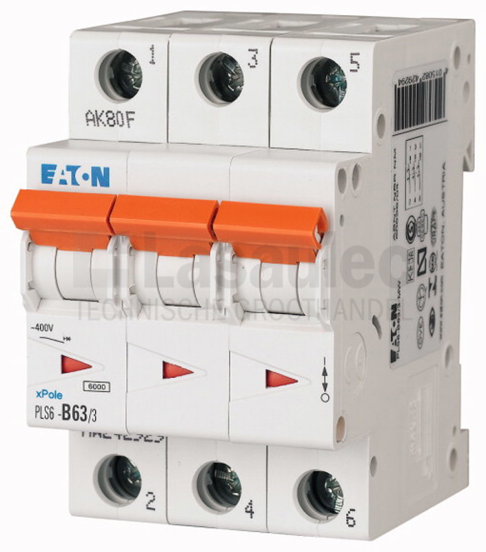 Eaton PLS6-C63/3N-MW Installatieautomaat - Lasaulec | Uniek in techniek | Technische Groothandel ...