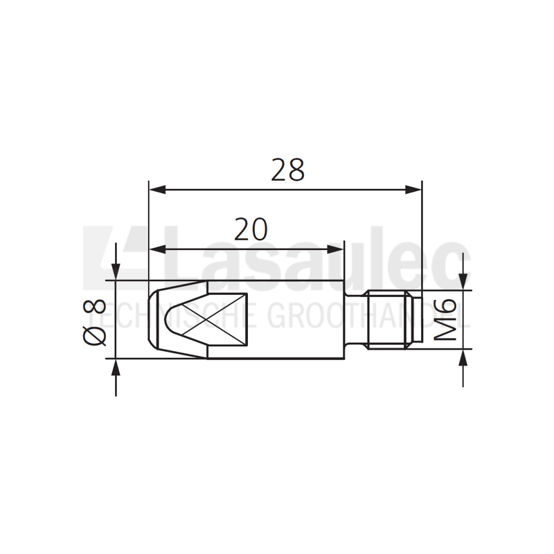 TBi Contacttip M6 x 28 mm - Lasaulec | Uniek in techniek | Technische Groothandel voor ...