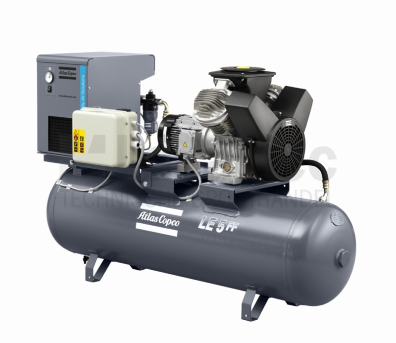 Atlas Copco LE5-10UV 250 Zuigercompressor - Lasaulec | Uniek in techniek | Technische ...