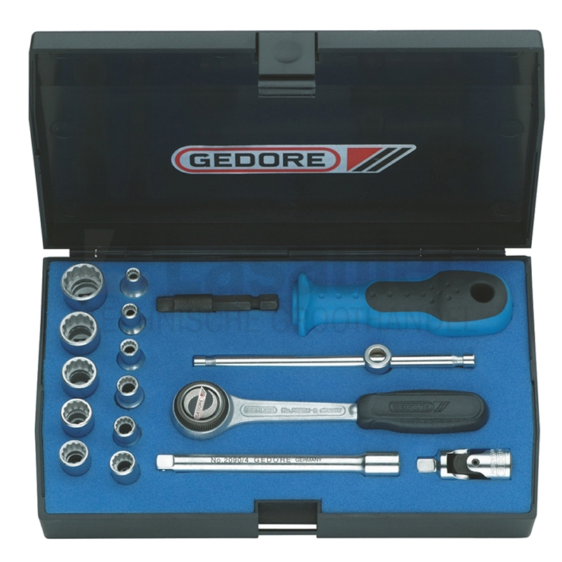 Gedore D 20 EMU-3 Dopsleutelset 1/4" 17-delig - Lasaulec | Uniek in ...