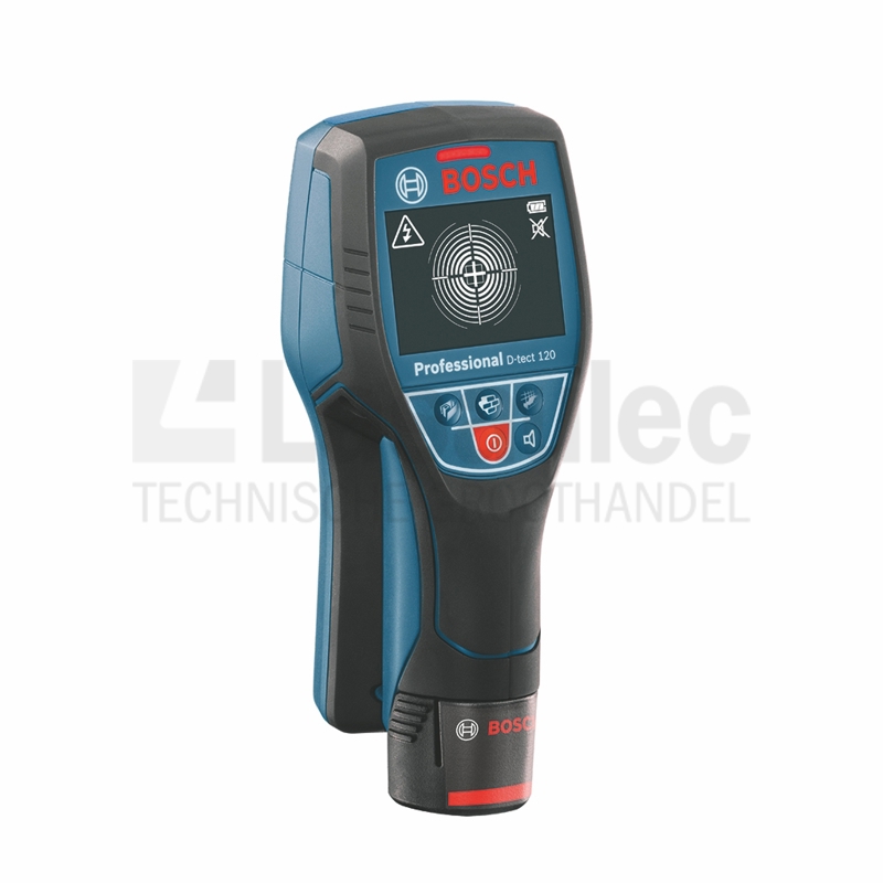 Bosch Detector D-TECT 120 1 x accu 12 V + lader AL 1130 CV - Lasaulec