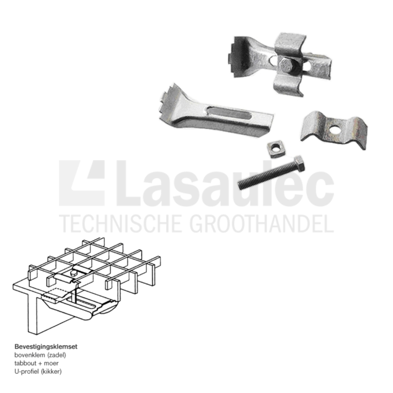 set 80mm bout Vloerroosterbevestigingsklem - Lasaulec | Uniek in techniek | Technische ...