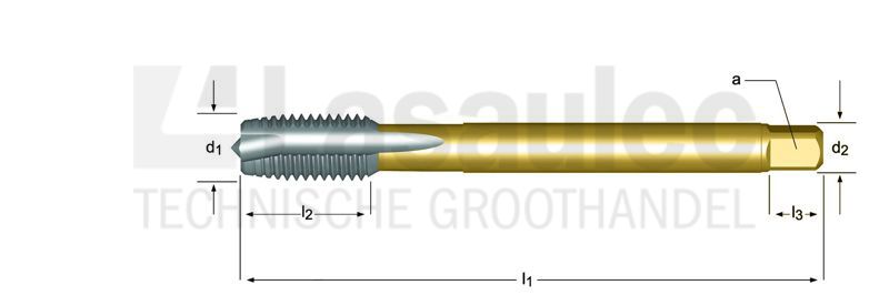 Machinetap Dormer Spectrum EP00 M14 HSS-XS1 - Lasaulec | Uniek in ...